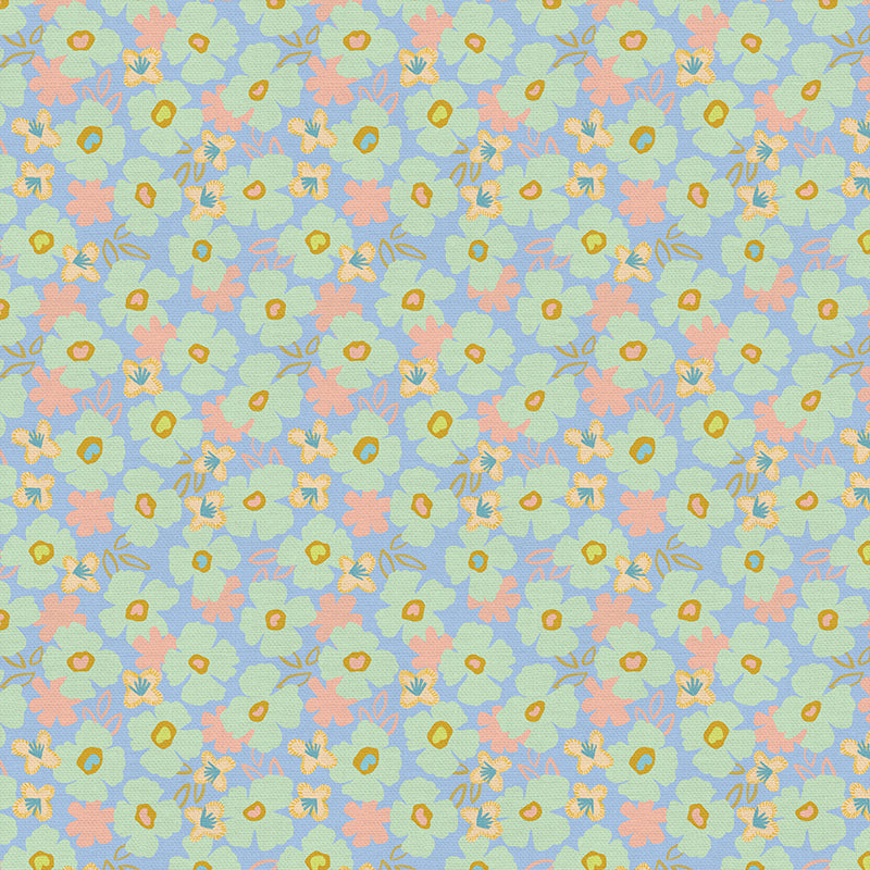 Meadow - Blue – Paintbrush Studio Fabrics