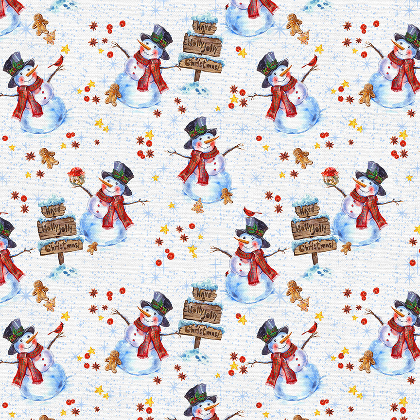 Frosty Toss - White – Paintbrush Studio Fabrics