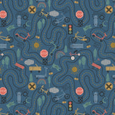 Ready Set Go - Blue – Paintbrush Studio Fabrics