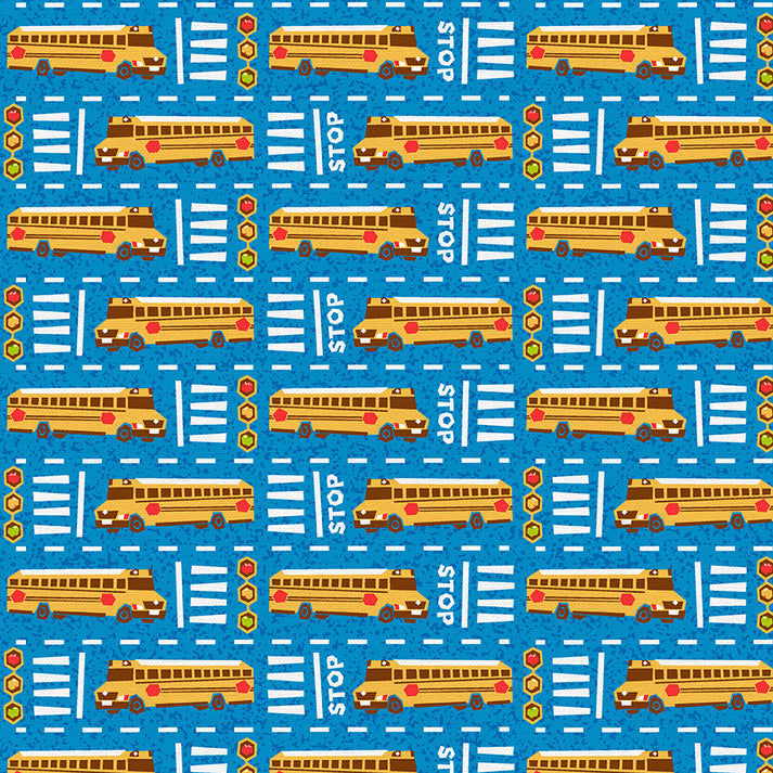 School Buses – Paintbrush Studio Fabrics