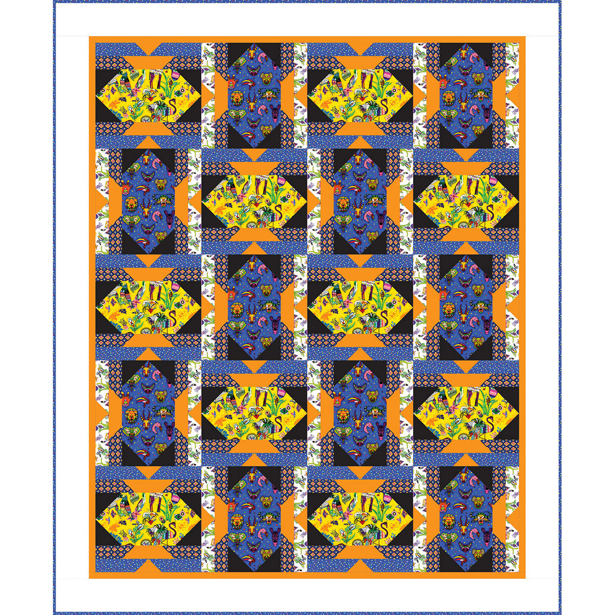 Mosaic Tiles Pattern- Ubuntu – Paintbrush Studio Fabrics